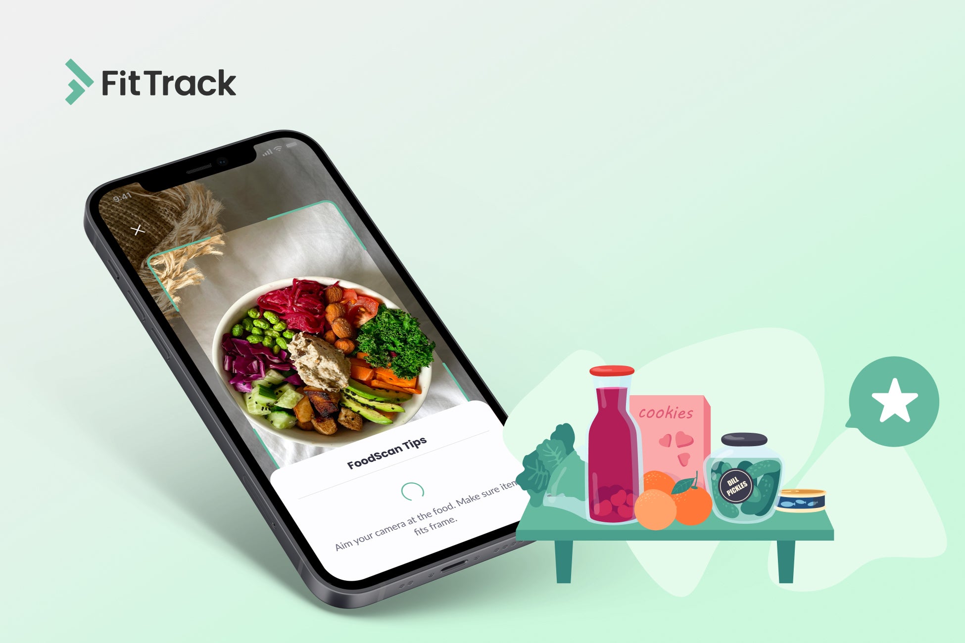 Scan. Tap. Done. – FitTrack